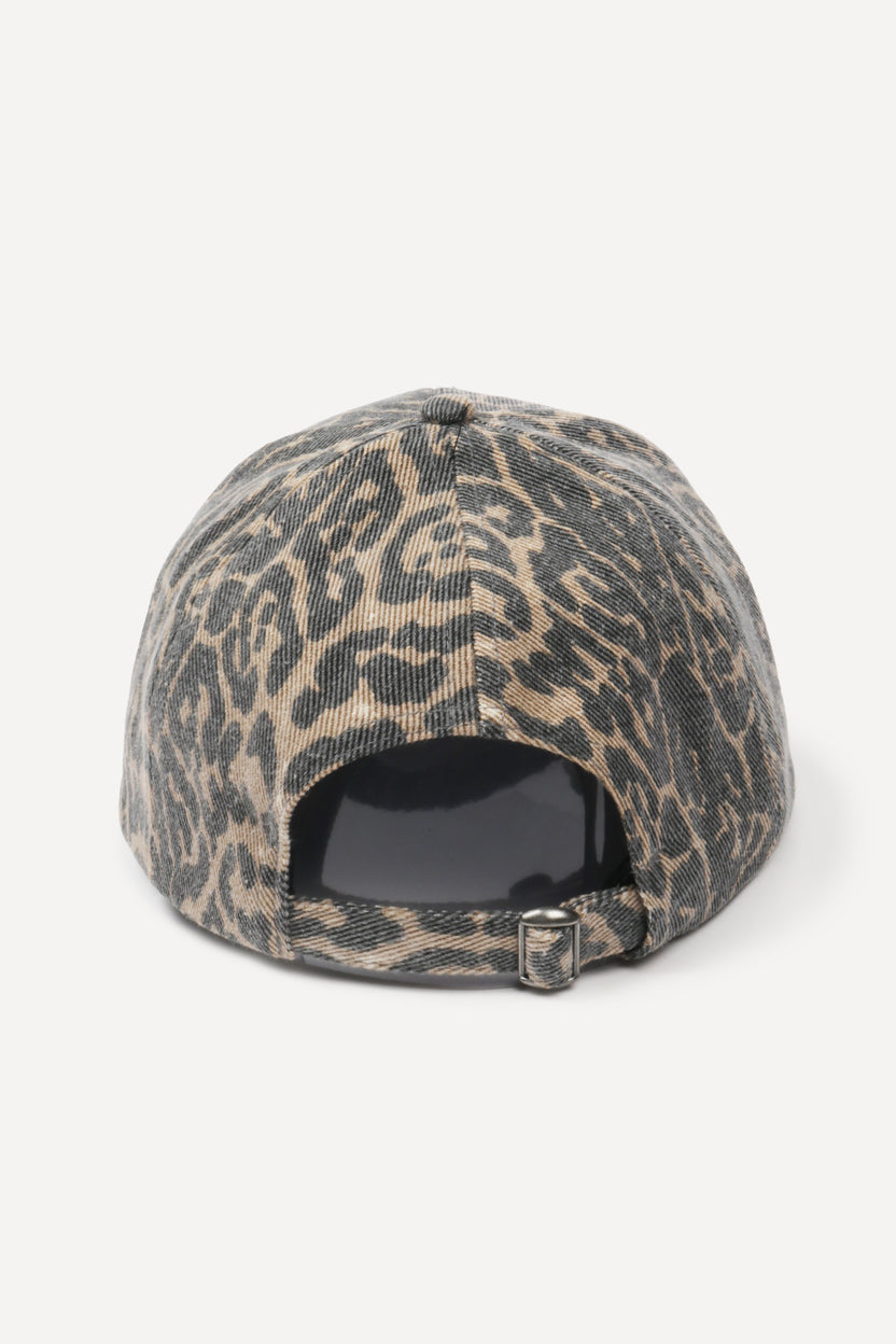Washed Leopard Print Baseball Cap – David and Young Wholesale